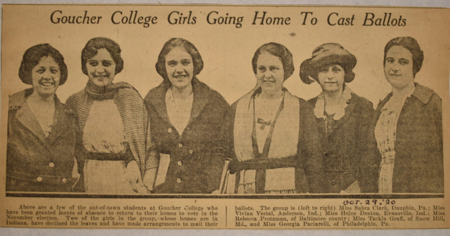 No More Waiting: Fighting for Women's Suffrage – Goucher College ...